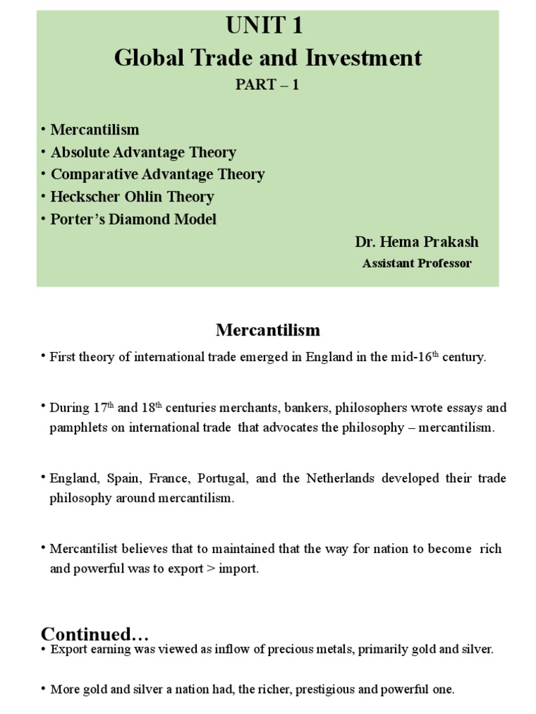EContent 11 2022 02 14 15 48 45 Unit2 Part1 GlobeTradeandInvestmentpptx ...