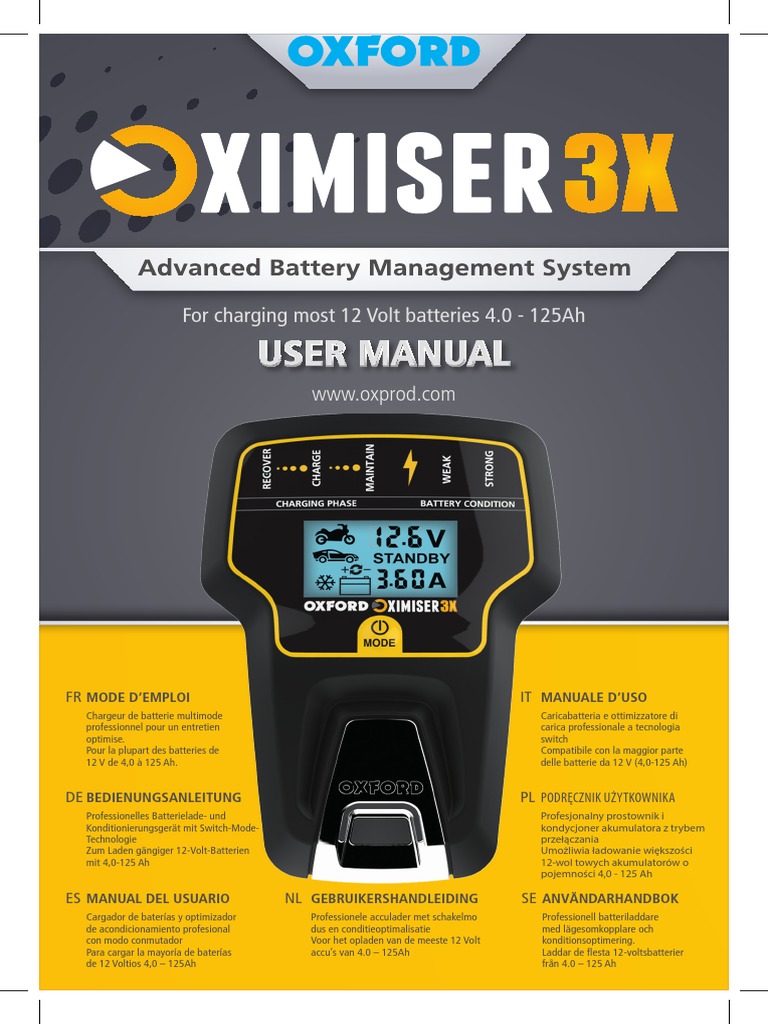 EL200 Oximiser 3X Instructions-V.2 | PDF | Battery Charger ...