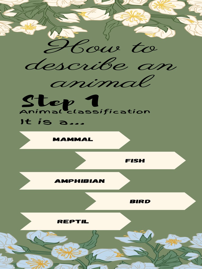 Guide to Describing Animals | PDF