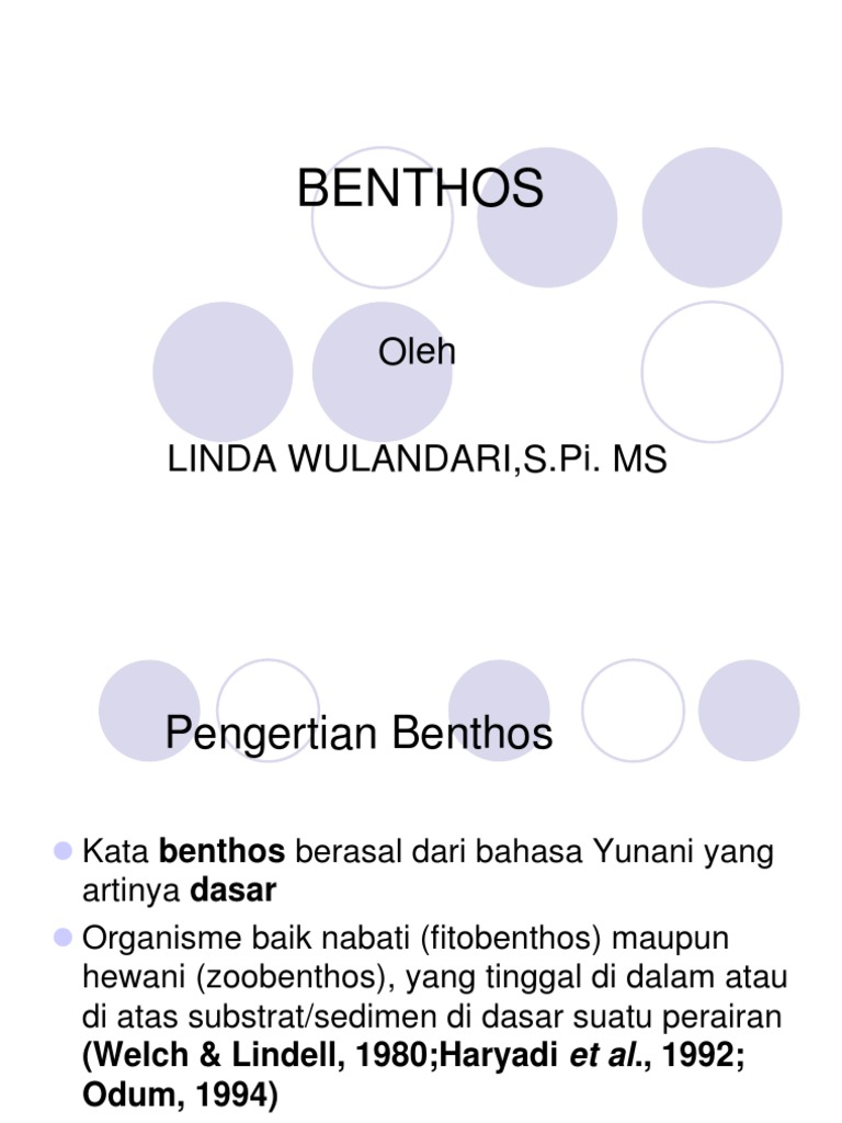 BENTHOS | PDF