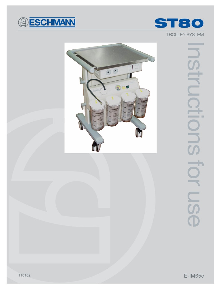 Eschmann ST-80 Suction Trolley System - Service Manual | PDF ...
