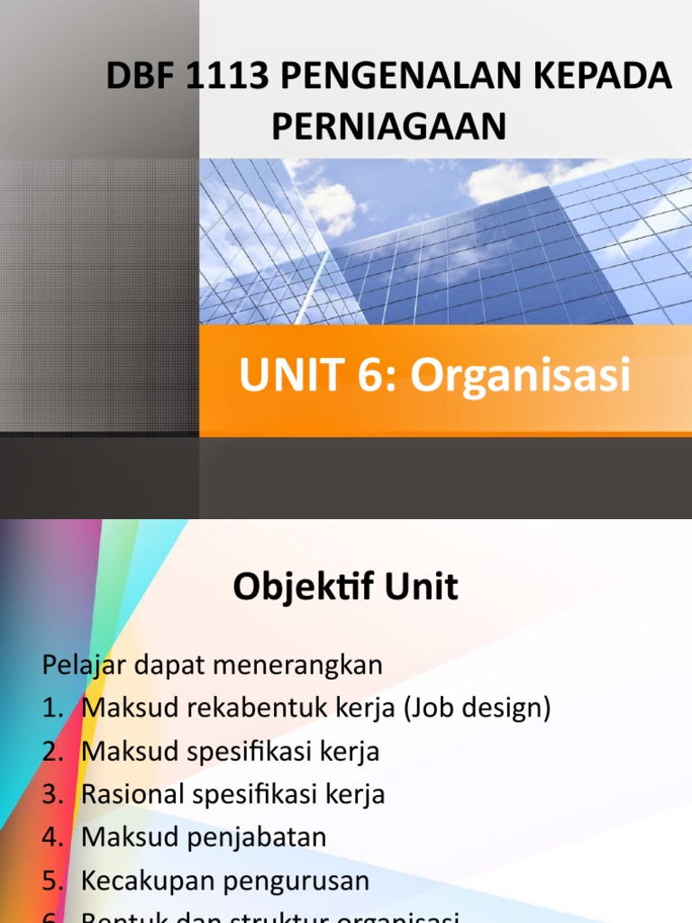 Slaid Pengenalan Kepada Perniagaan Unit 6 | PDF