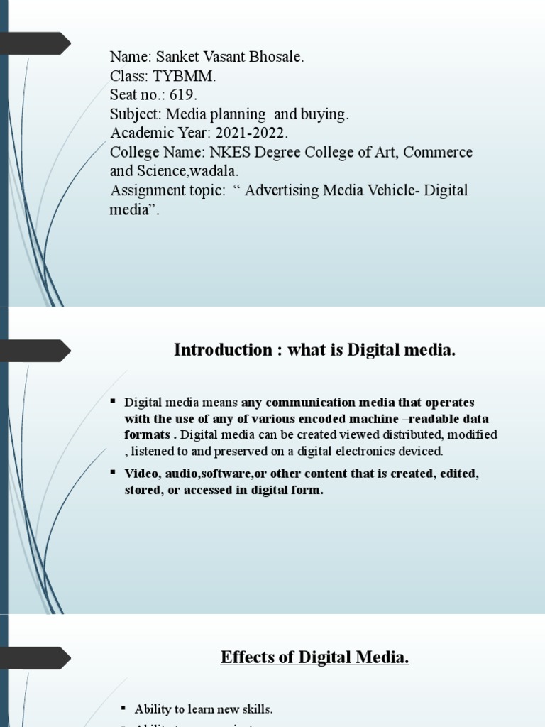 Digital Media | PDF