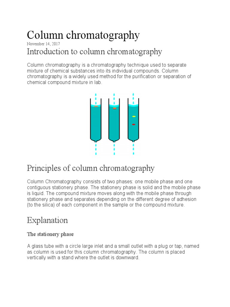 Introduction To Column Chromatography | PDF | Chromatography | Elution