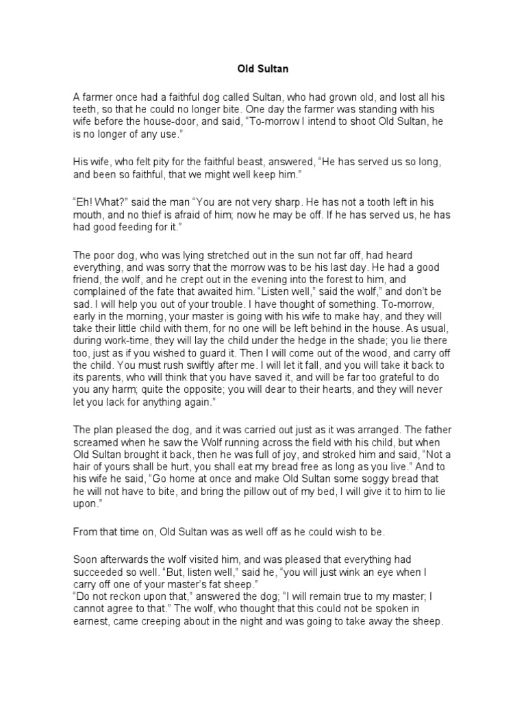 Old Sultan | PDF