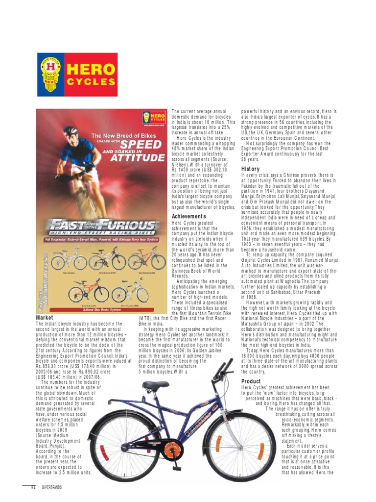 Hero Cycles | Brand | Sports
