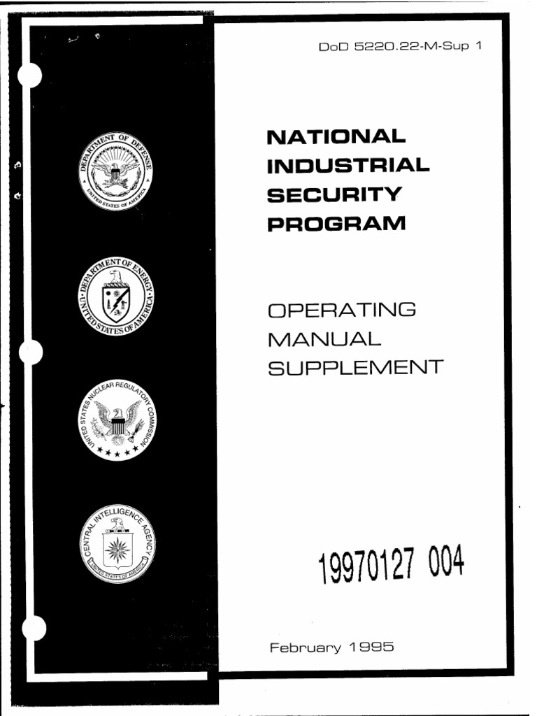 National Industrial Program: Operating Manual Supplement | PDF ...