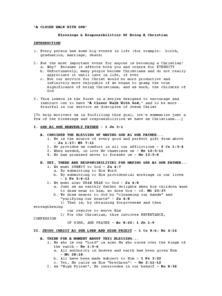 Blessings and Duties of Christianity | PDF | Abrahamic Religions ...