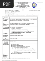 List of TasksActivities of ABM Work Immersion Students | PDF | Business ...