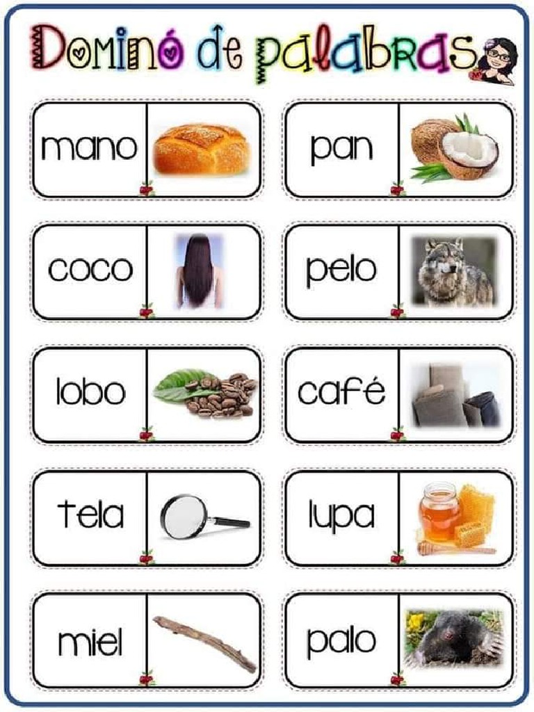 Dominó de Palabras | PDF