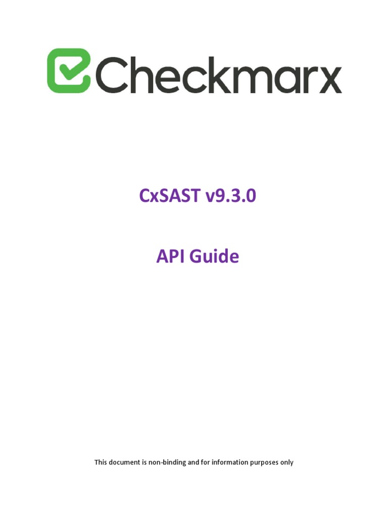 CxSAST API Guide 9.3.0 | PDF | Representational State Transfer | Internet Information Services
