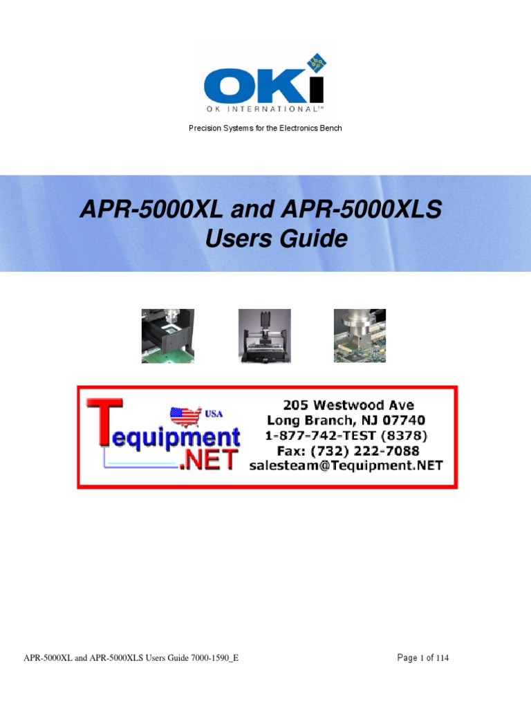 APR 5000 XLS - Manual 1 | PDF | Printed Circuit Board | Electromagnetic ...