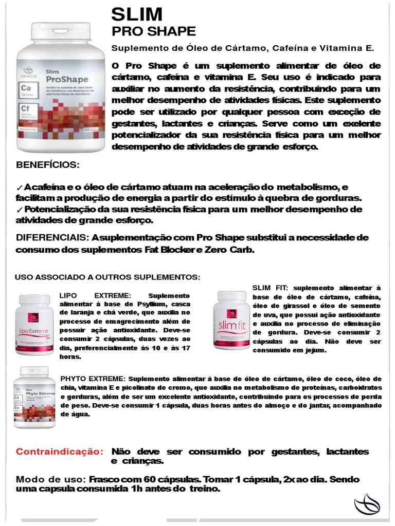 Slim Pro Shape | PDF | Vitamina | Antioxidante