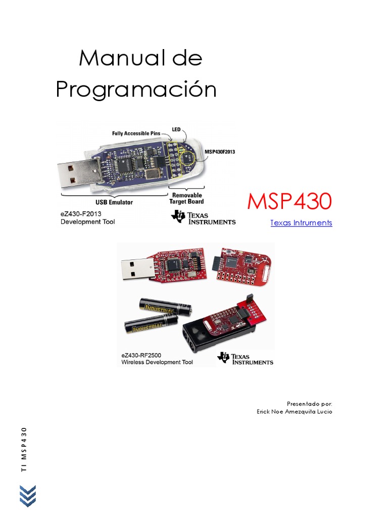 Manual MSP430G2553 | PDF | Microcontrolador | Lenguaje de programación