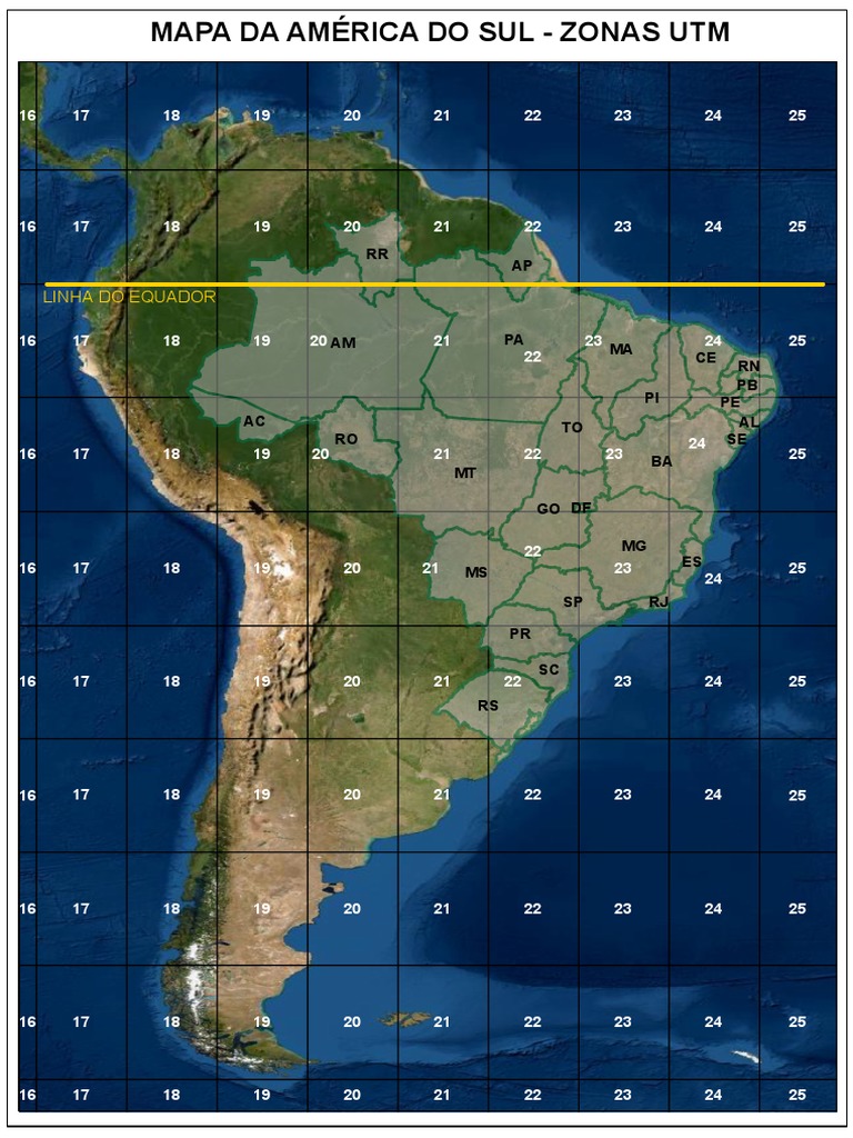 Zonas UTM - Amérca Do Sul | PDF