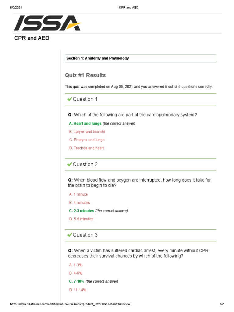 CPR and AED | PDF | Cardiopulmonary Resuscitation | Cardiology