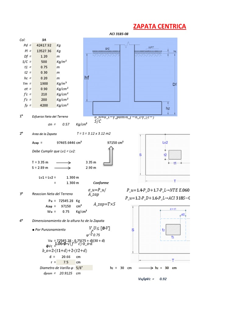 Zapata Aislada y Combinada | PDF | Ingeniería estructural | Ingeniero civil