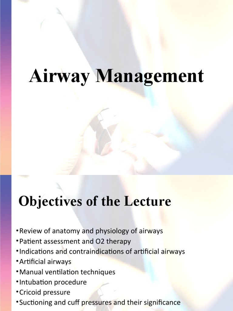 Airway Management: A Comprehensive Guide to Patient Assessment, Oxygen ...