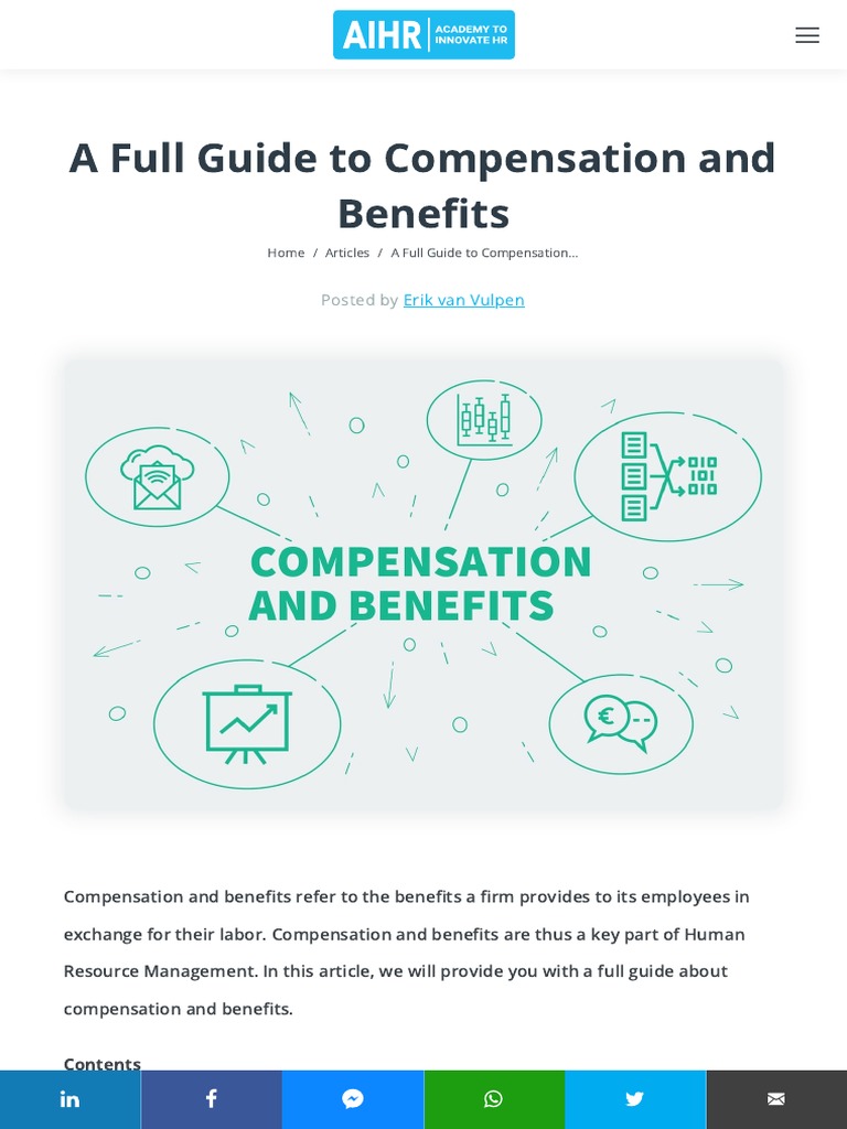 A Full Guide To Compensation and Benefits - AIHR | PDF | Compensation ...