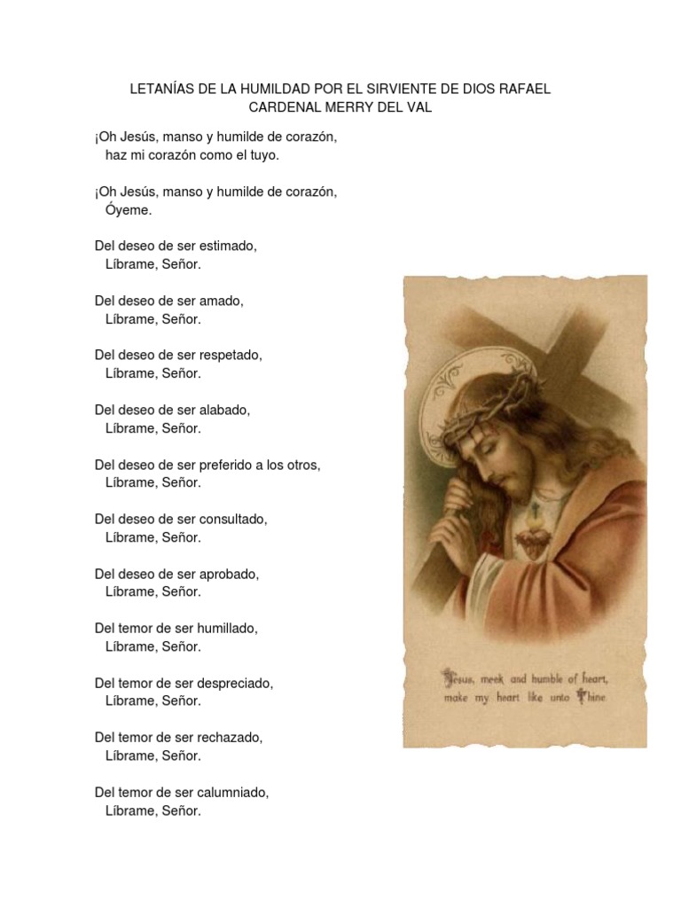 Letanias Humildad Especial | PDF | Creencia religiosa y doctrina