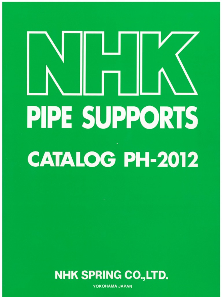NHK Pipe Supports 2012 | PDF | Pipe (Fluid Conveyance) | Mechanical ...