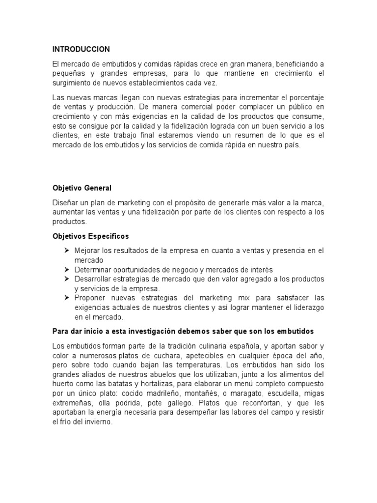 Estrategias de Marketing de Induveca | PDF | Carne | Marketing
