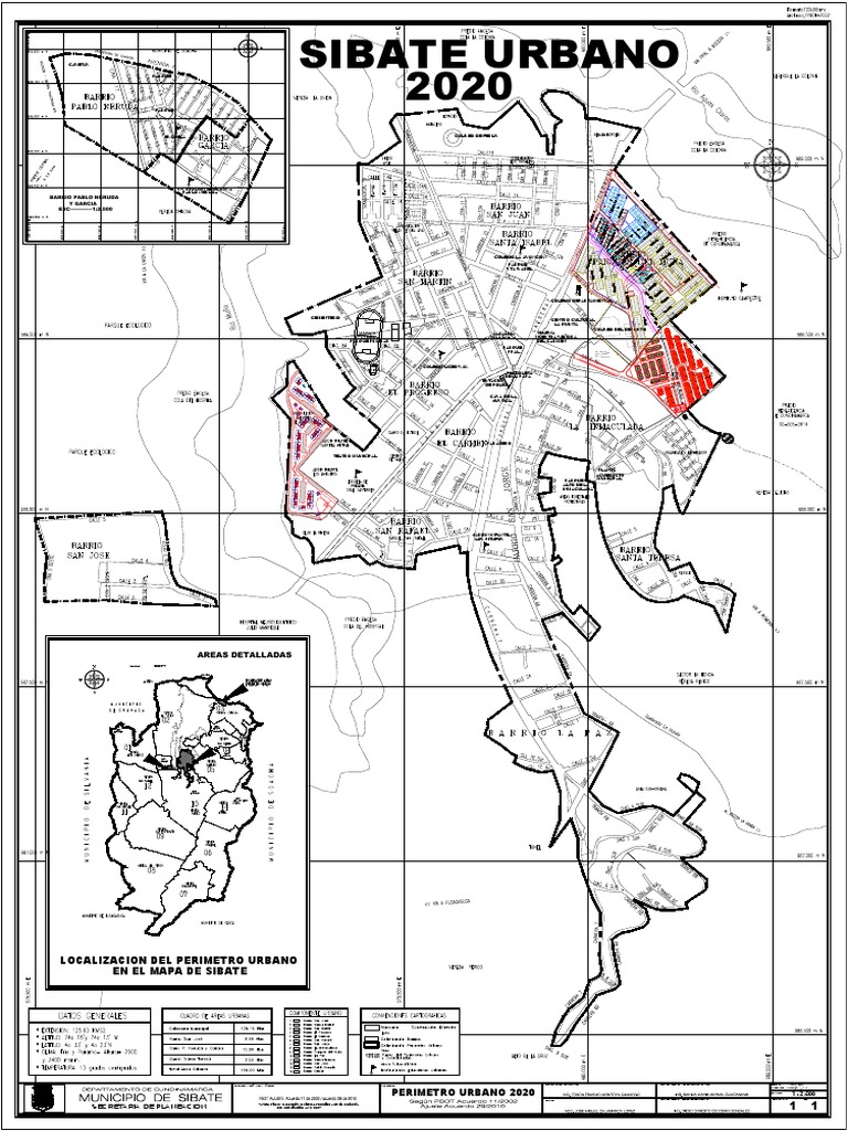Mapa Urbano de Sibaté 2020 | PDF