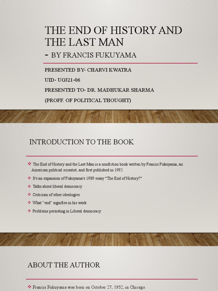 The End of History and The Last Man - : by Francis Fukuyama | PDF ...