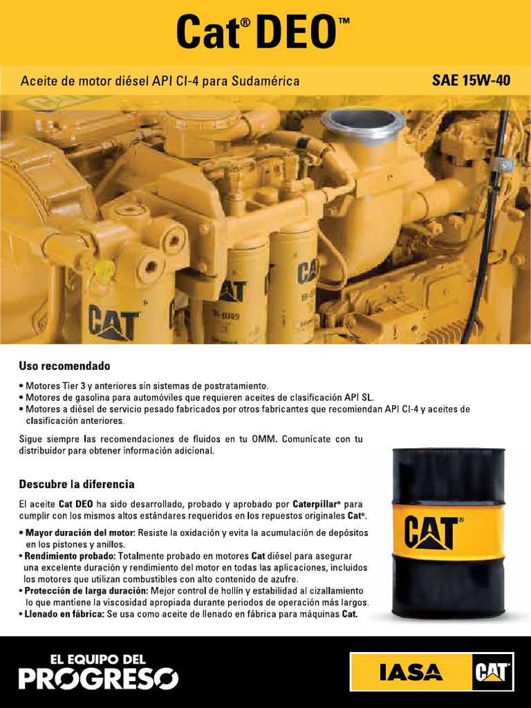 Cat Deo 15W 40 Ci 4 | PDF
