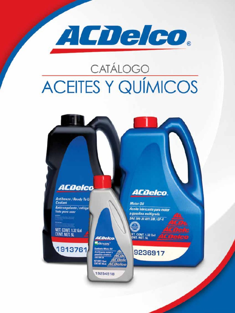 Aceites - y - Quimicos Acedelco | PDF | Lubricante | Sustancias químicas