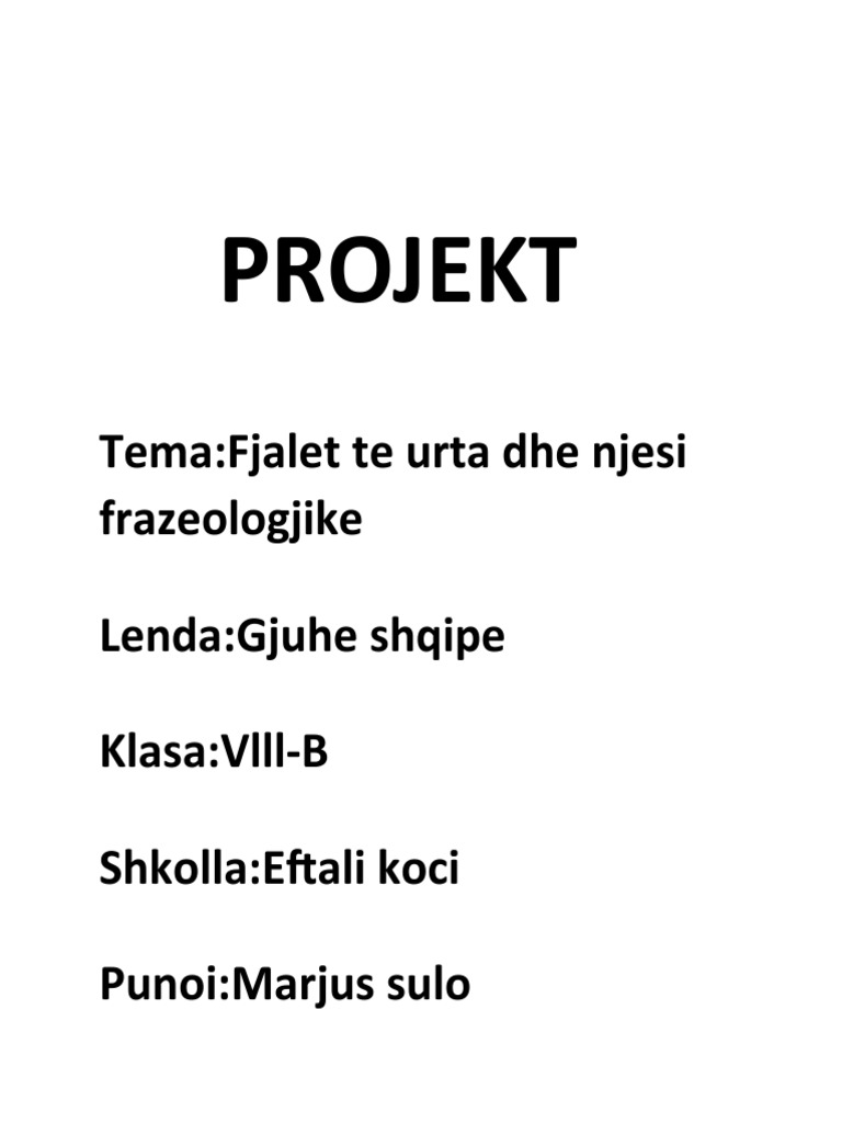 Projekt | PDF