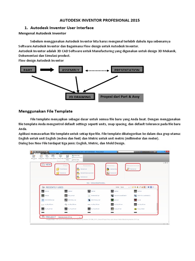 1 - Autodesk Inventor User Interface | PDF