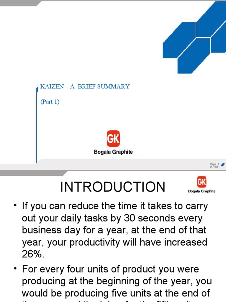 Kaizen - A Brief Summary | PDF | Innovation