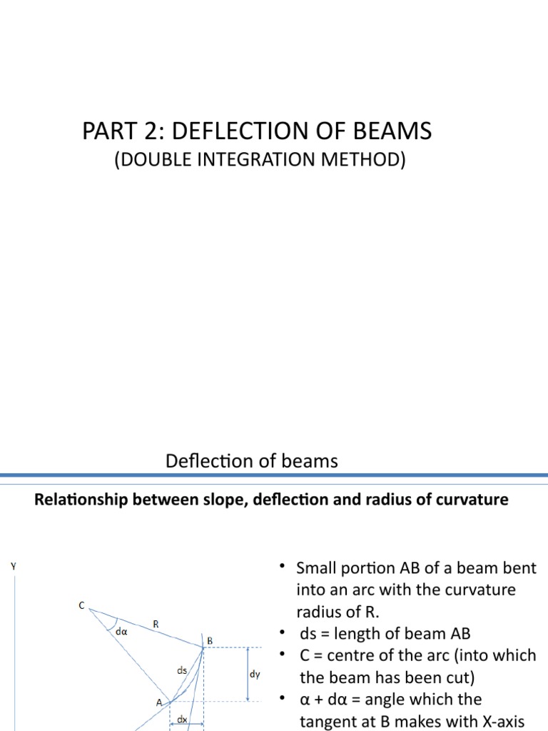 Deflection of Beams Part 2-Double Integration | PDF | Beam (Structure ...