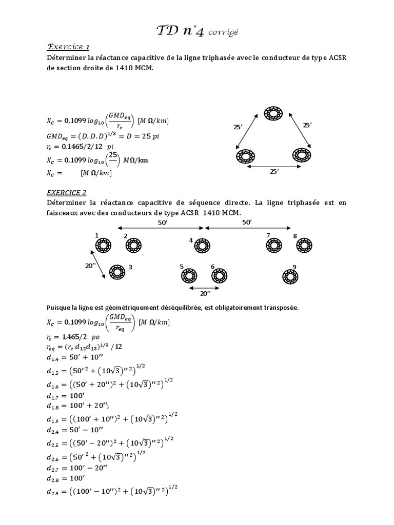 TD 4 Corr | PDF | Électricité | Électrotechnique