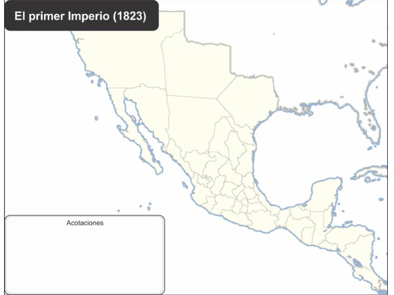 Mapa México 1823 - Iturbide | PDF