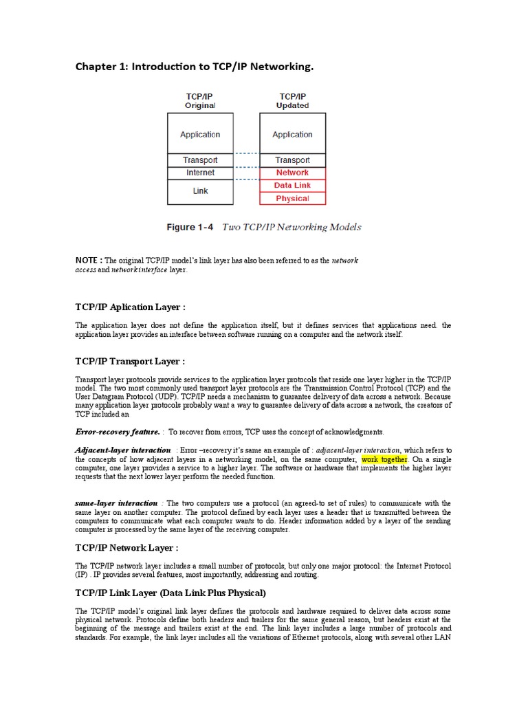 ICDN 1 Chapter 1 Introduction To TCP - IP Networking | PDF | Osi Model ...