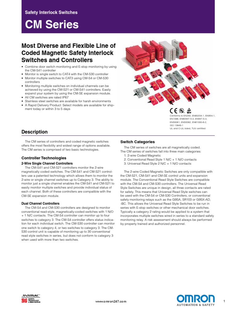 CM Series: Most Diverse and Flexible Line of Coded Magnetic Safety ...