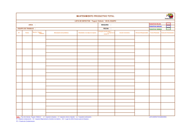 Formato Fuguai TPM | PDF