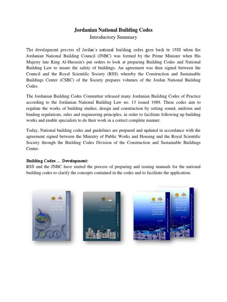 Jordanian National Building Codes Overview | PDF | Fires | Stairs