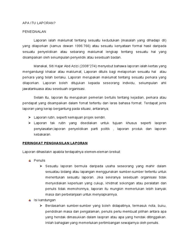 Apa Itu Laporan | PDF