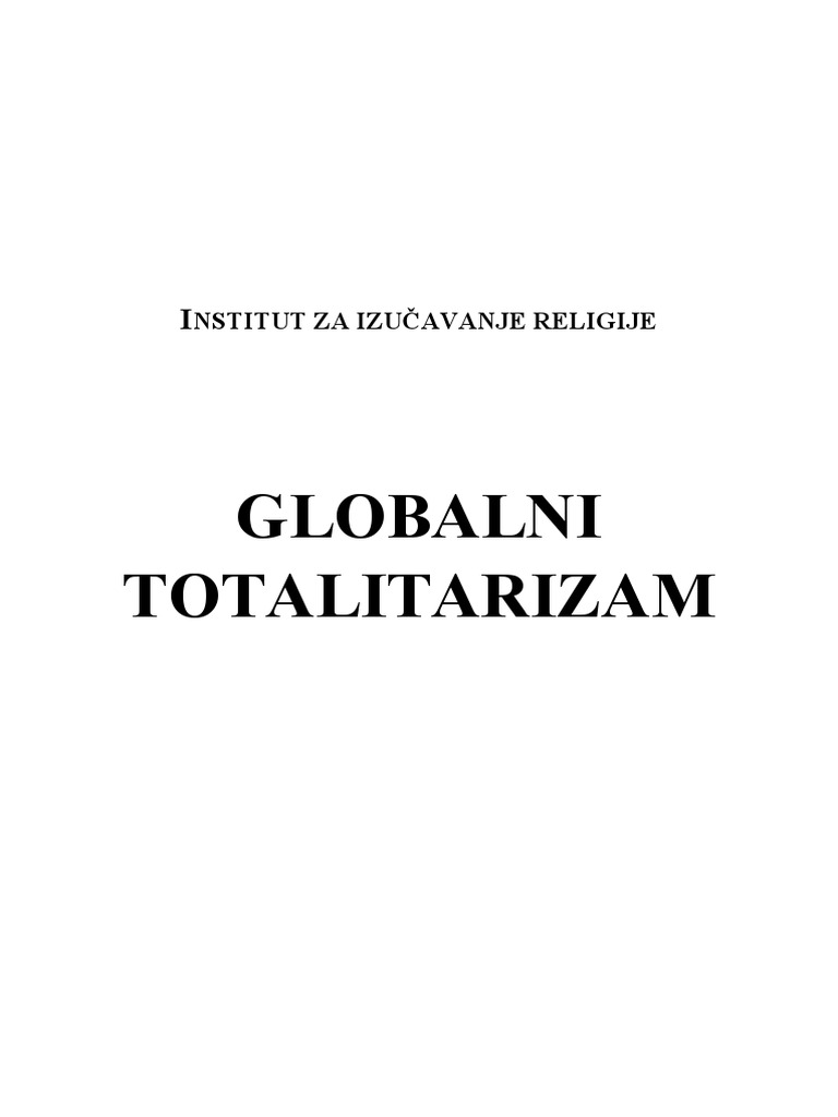 Globalni Totalitarizam | PDF