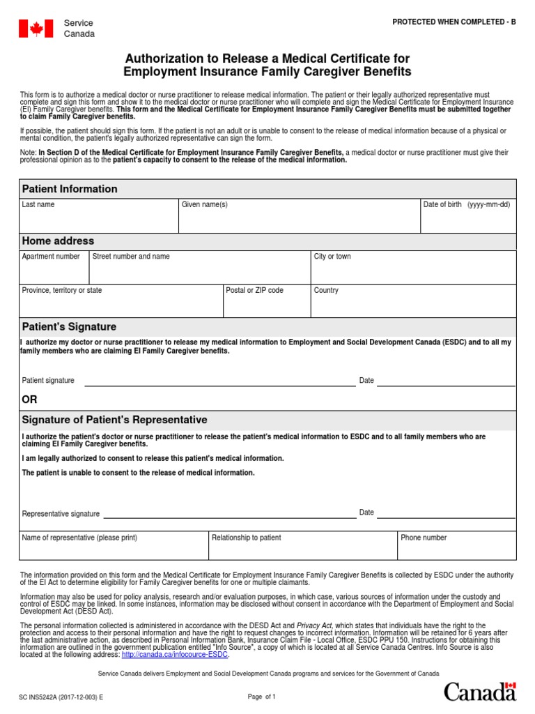 Authorization To Release Medical Certificate | PDF | Caregiver ...