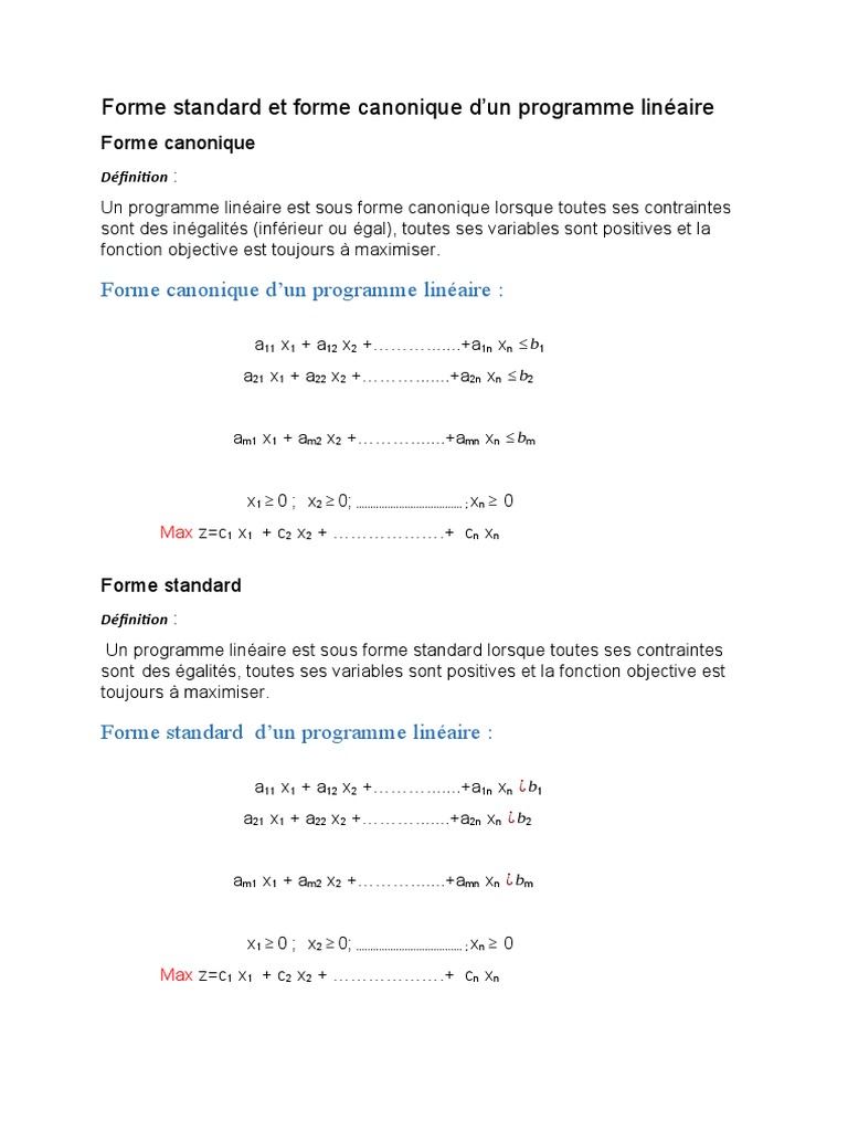 Programmation Lineaire | Download Free PDF | Optimisation linéaire | Optimisation mathématique