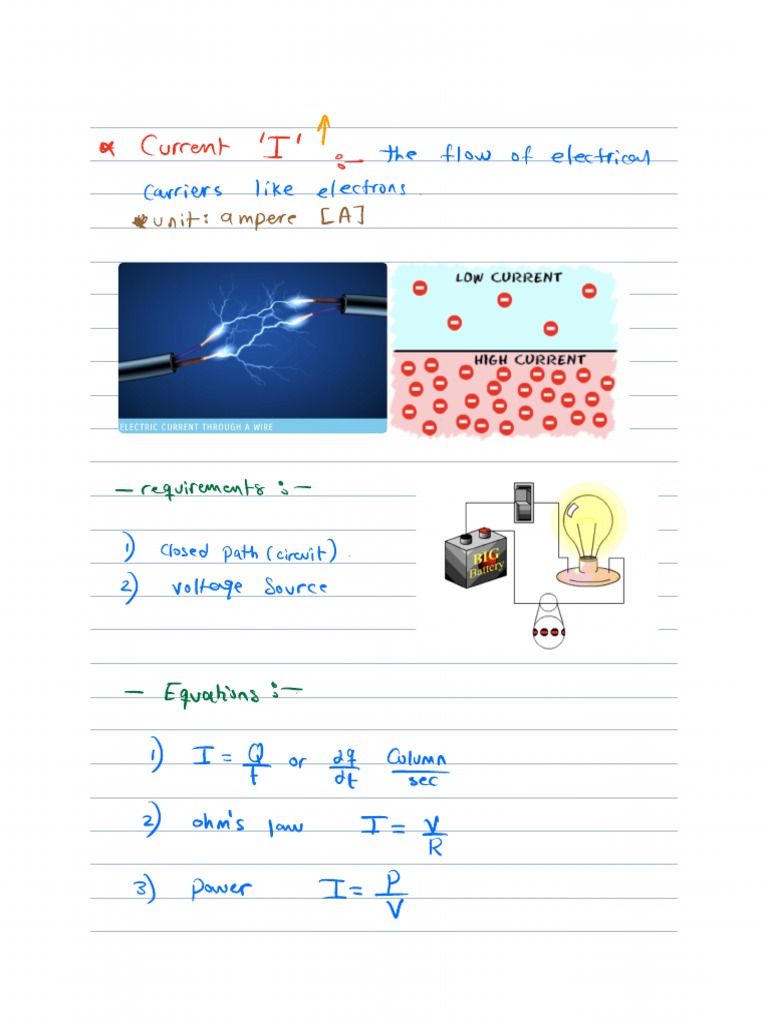 Current Electrical: Flow Electrons AT | PDF | Direct Current ...