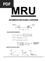 Graficas Mru - Mruv - Formulas | PDF
