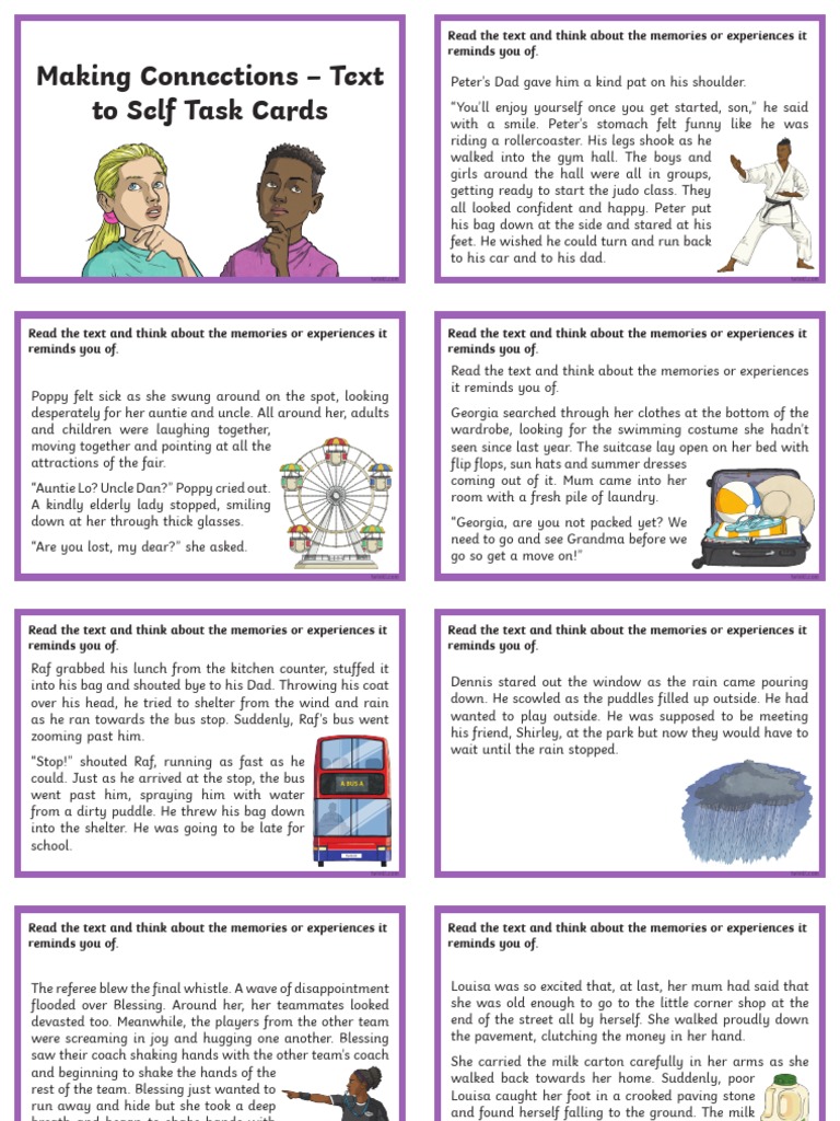 Text-to-Self Connection Examples | PDF
