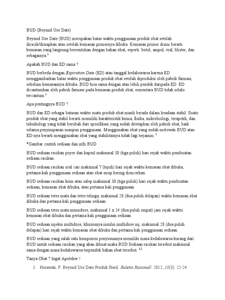 Materi Poster BUD | PDF