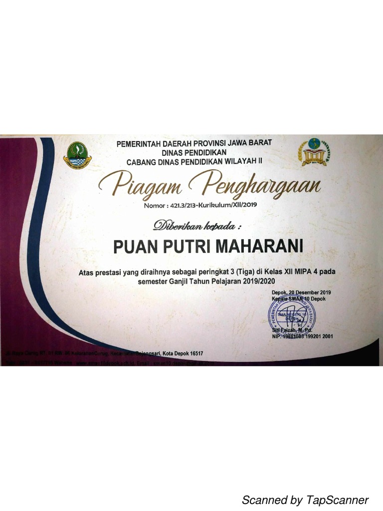 Piagam (1) Compressed | PDF