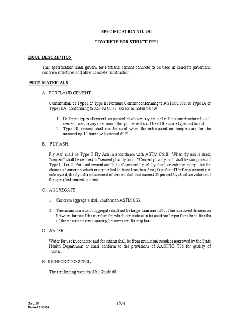 Astm C-150 | Download Free PDF | Concrete | Fly Ash